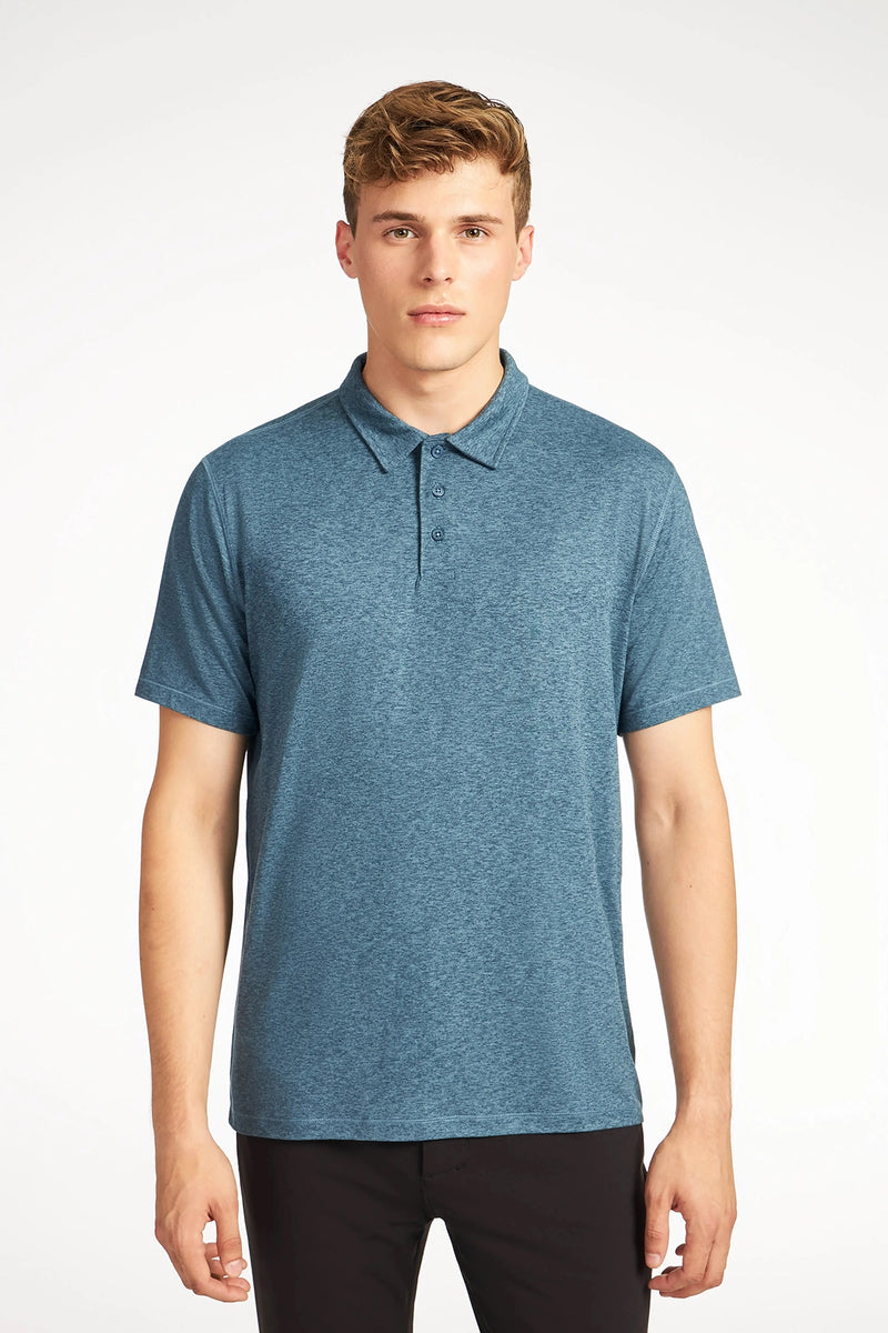 MEN'S BRUSHED SPACE DYED POLO – TECH APPAREL